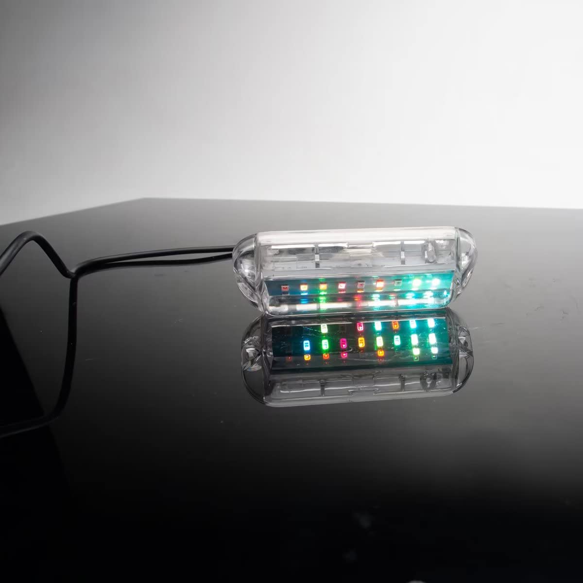 2PCS Waterproof Marine boat Lights, 7 Colors 27 LEDs Underwater Lighting Boat Transom Navigation Lights Drain Plug Lights Courtesy Lamp Deck Lights for Cruise Ships, Yachts, Sailboat