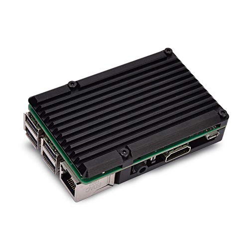 ZkeeShop Aluminum Case Alloy Armor with Cooling Heatsink Compatible for Raspberry Pi 3 Model B,Pi 3 B+,Pi 2 Model B(Not Include Raspberry Pi Board) (Without Fan)