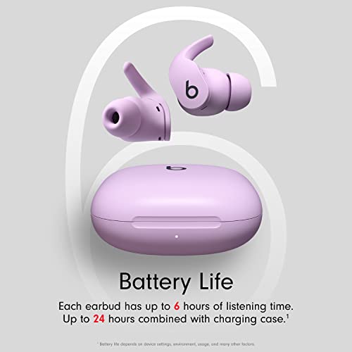 Beats Fit Pro – True Wireless Noise Cancelling Earbuds – Apple H1 Headphone Chip, Compatible with Apple & Android, Class 1 Bluetooth®, Built-in Microphone, 6 Hours of Listening Time – Stone Purple