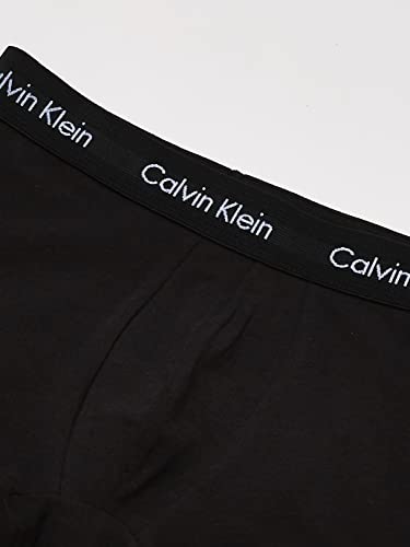 Calvin Klein Men's Cotton Stretch Multipack Low Rise Trunks, Black, Medium