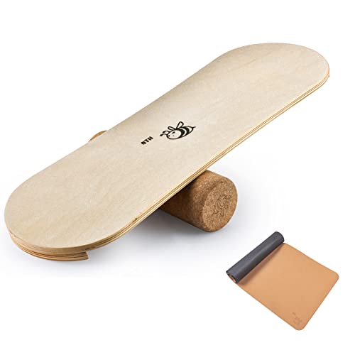 4TH Core Balance Board for Exercise Training-Board Exercise for Fitness with Roller- Board Balancing for Surf,Ski, Snowboard and Skateboarding