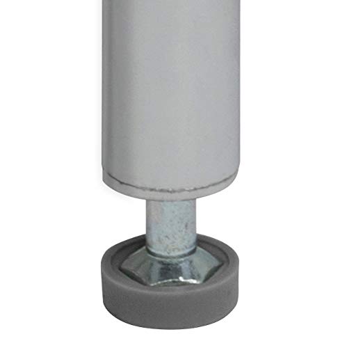 Akro-Mils AWFOOTLEVEL4PK - Leveling Foot Plate for Chrome Wire Shelf System Upright Leg - Pack of 4(Pack of 4)