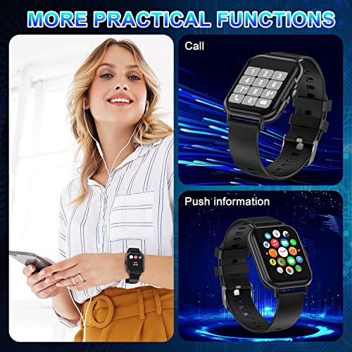 Baometi 1.81'' with Smart Watch(Answer/Make Calls),Full Touch Smartwatch for Women Men, Android Smart Watch for iPhone Compatible,Multiple Sports Mode Activity