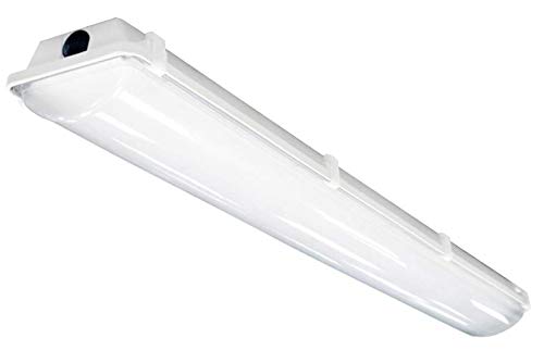 Four Bros Lighting 8 Foot LED Vapor Proof, 74W = 150W, 11200 Lumens, 5000K (Day Light), Waterproof, Shop and Garage Lighting