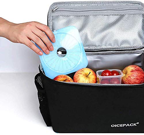 OICEPACK 10 × Cool Coolers Slim Ice Packs Quick Cooling & Long-Lasting for Lunch Box | Lunch Bags | Freezer Packs Reusable Cool Pack | Ice Packs for Office/Jobsite/Camping/Beach/Picnics/Golf