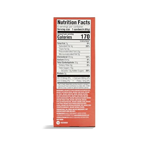365 by Whole Foods Market, Ice Cream Sandwiches Organic 6 Count, 21.9 Fl Oz