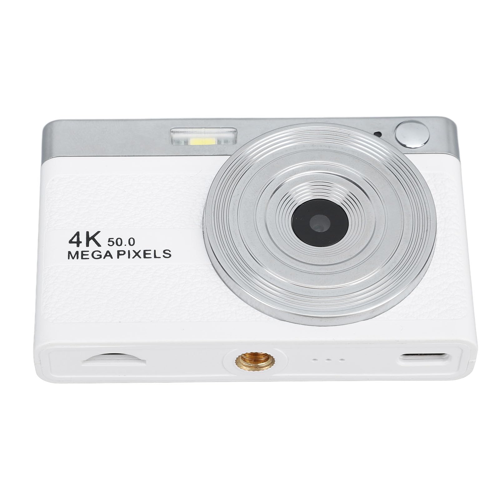 4K Digital Camera, C12 50MP 16X Digital Zoom FHD 1080P Point and Shoot Camera for Kids, Anti Shake & Autofocus Compact Vlogging Camera with Fill Light, 750Mah Rechargeable