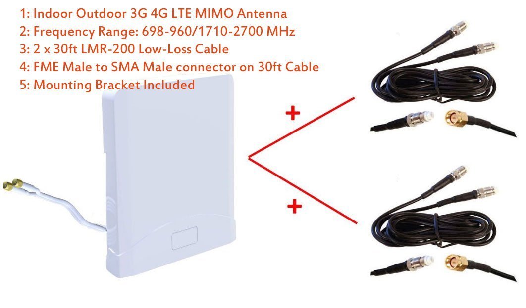 3G 4G LTE Indoor Outdoor Wide Band MIMO Antenna for DIGI 6350-SR 6350 6350sr LTE Router