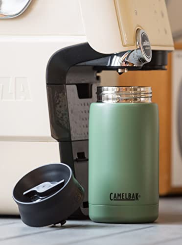 CamelBak Hot Cap Travel Mug, Insulated Stainless Steel, Perfect for taking coffee or tea on the go - Leak-Proof when closed - 12oz, Navy