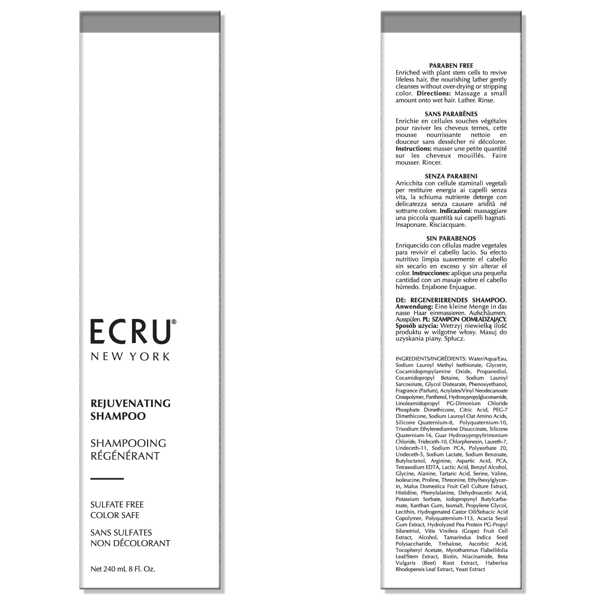 ECRU NEW YORK Rejuvenating Shampoo 8oz
