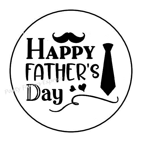 48 Happy Father's Day Envelope Seals Labels Stickers Party Favors 1.2" Round