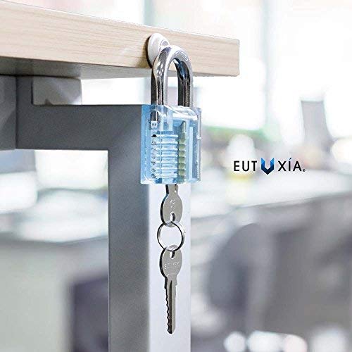 Eutuxia Magnetic Key Holder for Wall - Get Your Car & Home Keys Easier and Faster. Heavy Duty Magnets, Wall Key Holder, No Drilling, 3M Key Hook. [6 PK]
