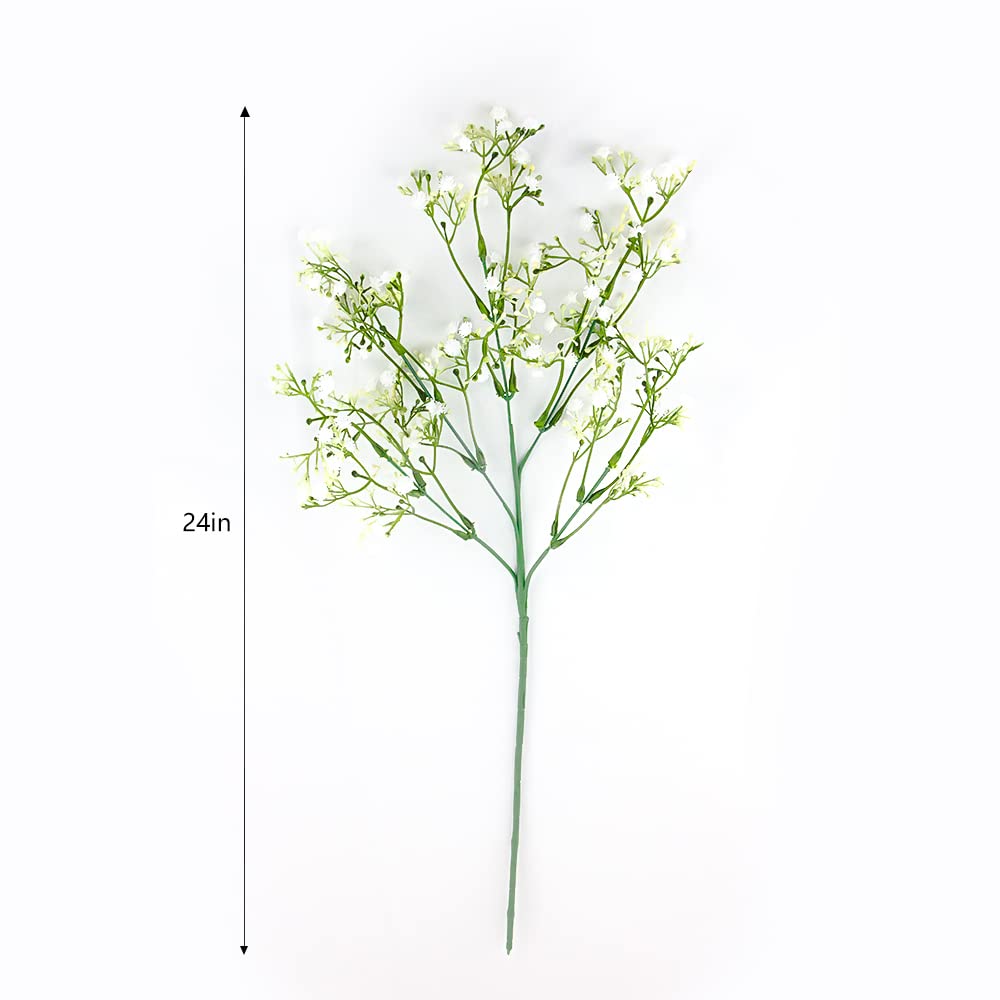BAN MA CANG 10Pcs Gypsophila Artificial Flowers Plants Bouquets for Wedding Party Home Garden Decoration