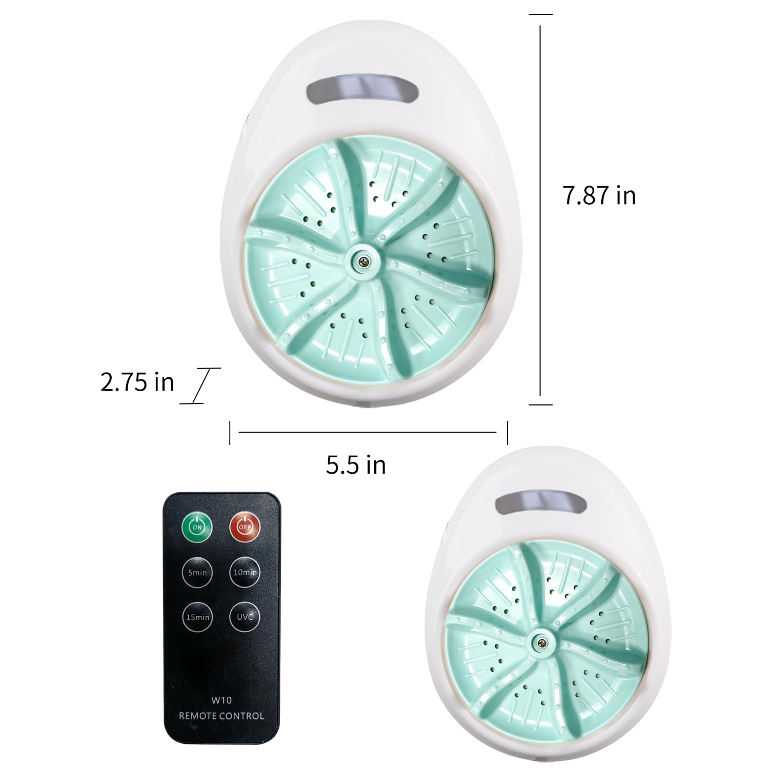 Portable washing machine,Mini Washer,.Deep cleaning of underwear, baby clothes and other small clothes.Suitable for apartments, dormitories, hotels(Wireless Control)