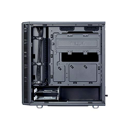 Fractal Design Define Mini C - Mini Tower Computer Case - mATX - Optimized for High Airflow and - 2X Fractal Design Dynamic X2 GP-12 120mm Silent Fans Included - PSU Shroud - Black