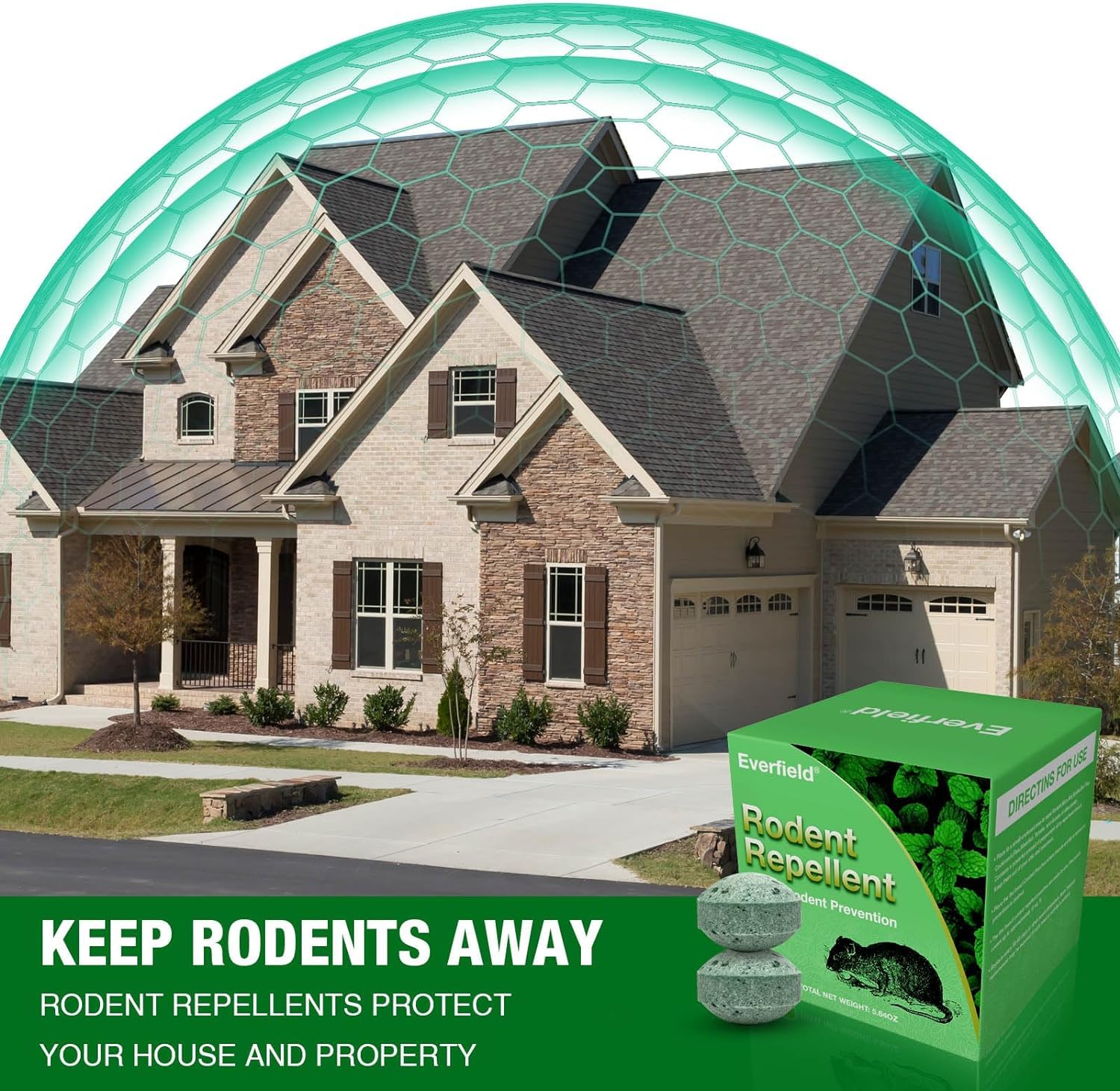 36Pcs Mouse Rodent Repellent, Peppermint Oil Moth Balls for Rats Mice Deterrent