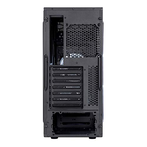 Fractal Design Focus G - Mid Tower Computer Case - ATX - High Airflow - 2X Fractal Design Silent LL Series 120mm White LED Fans Included - USB 3.0 - Window Side Panel - Black