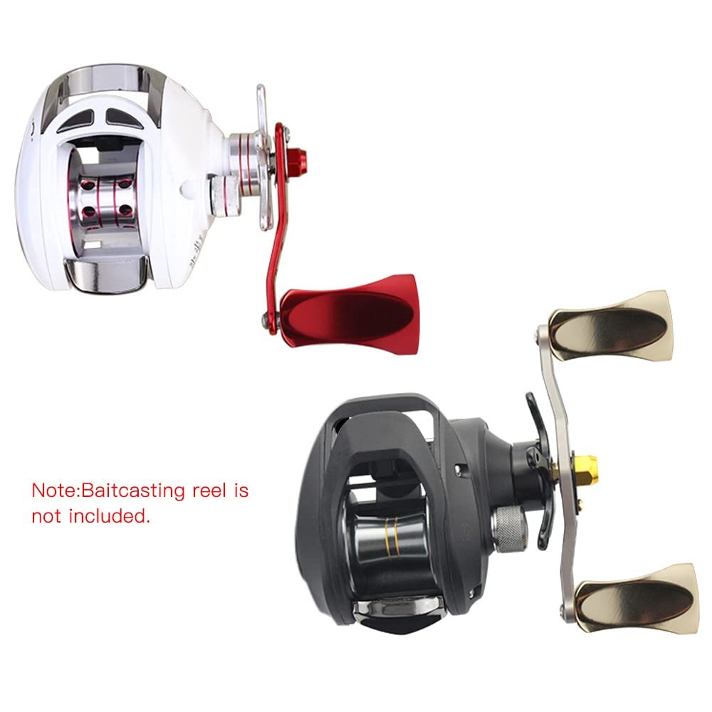 2pcs Fishing Reel Handle Knobs Aluminium Alloy Baitcasting Reel Knob Replacement Fishing Vessel Accessory Ultralight Fishing Tackle Tools