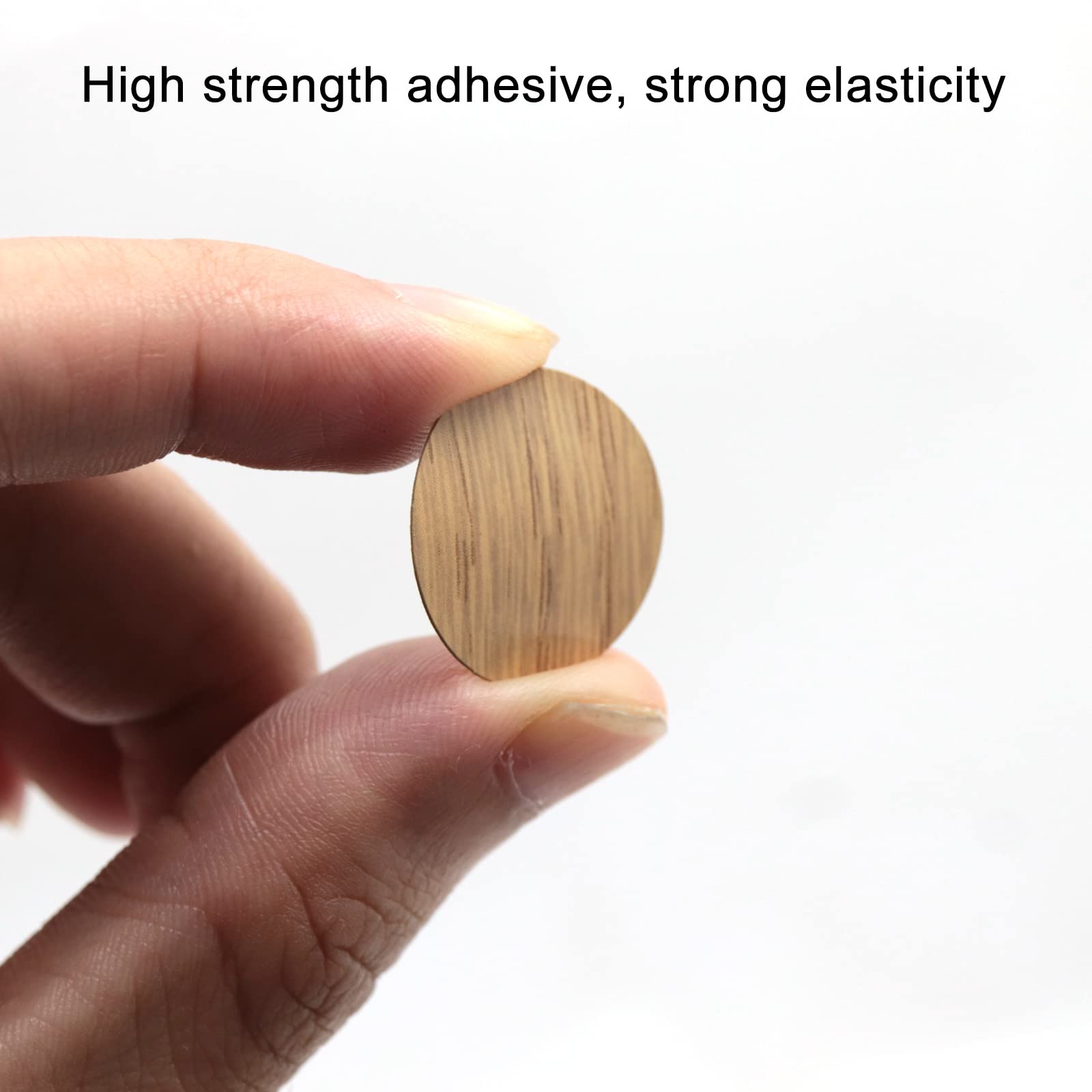 VictorsHome Self-Adhesive Screw Hole Stickers PVC Cover Caps Dustproof for Wooden Furniture Cabinet 21mm 2 Sheets/108 Pcs Maple