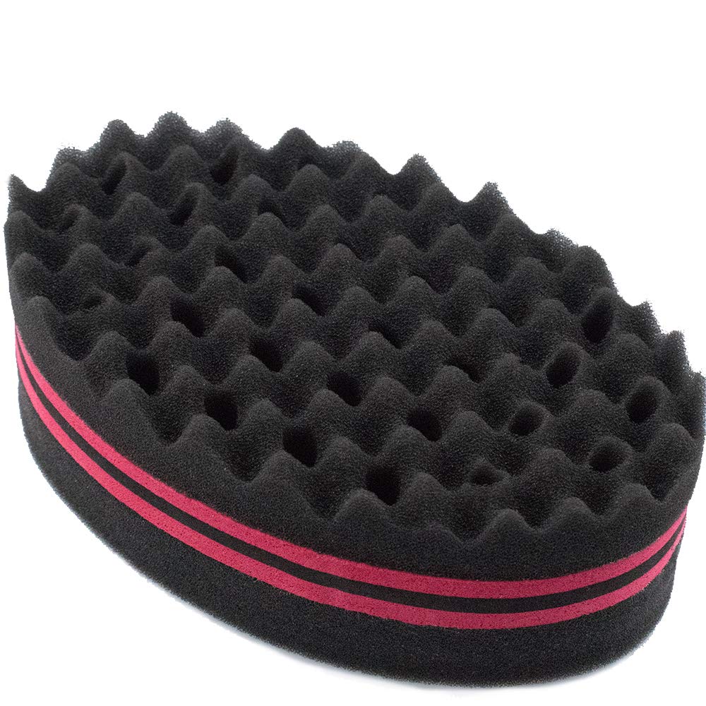 Small Holes Hair Sponge for Twists and Dreads Barber Afro Wave Nappy Curling Sponge Brush for Curls Women Men Natural Hair 1 Pcs