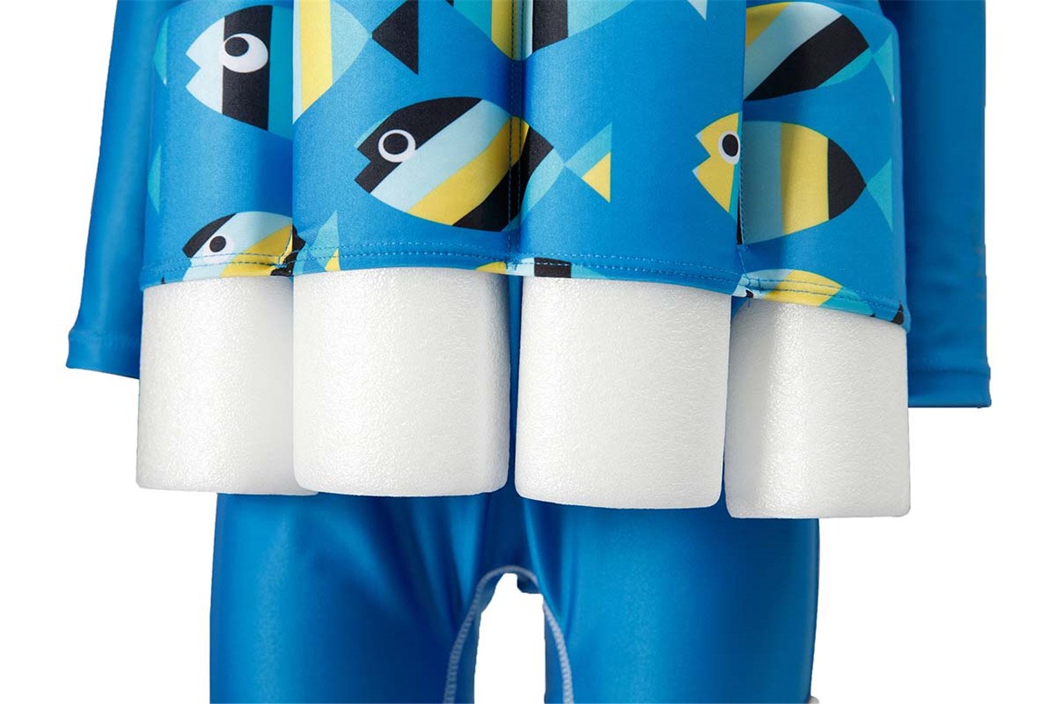 ELUCKFACE Baby Kids Floatation Suit Float One-Piece Swimwear Buoyancy for Girls Boys 50+Blue 2-3years