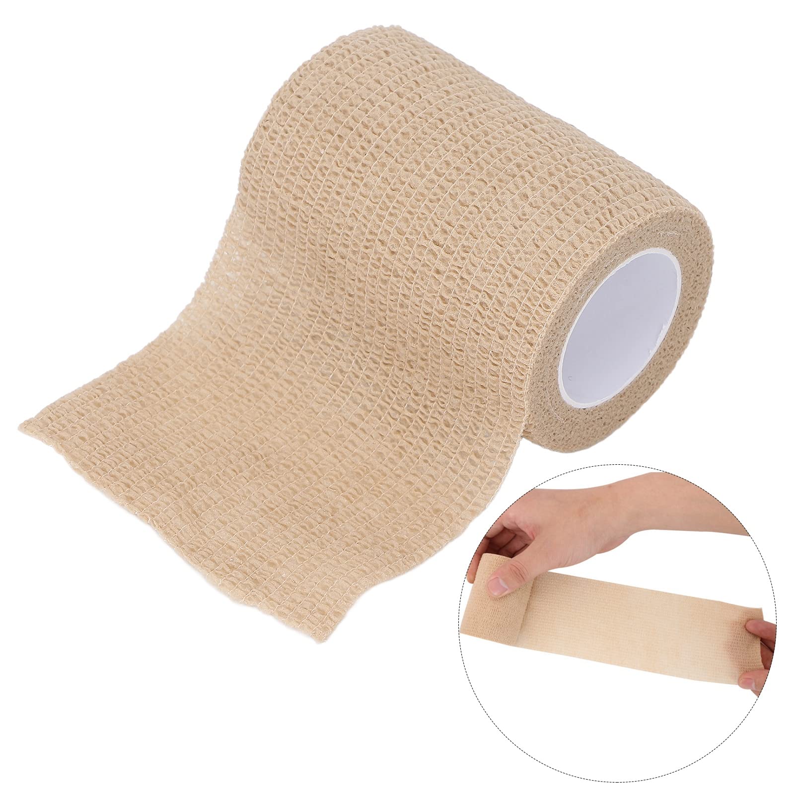 3 Inch X 5 Yards Self Adhesive Bandage, Breathable Elastic Cohesive Tape Wrap for Sports Injury Wrist Sprains
