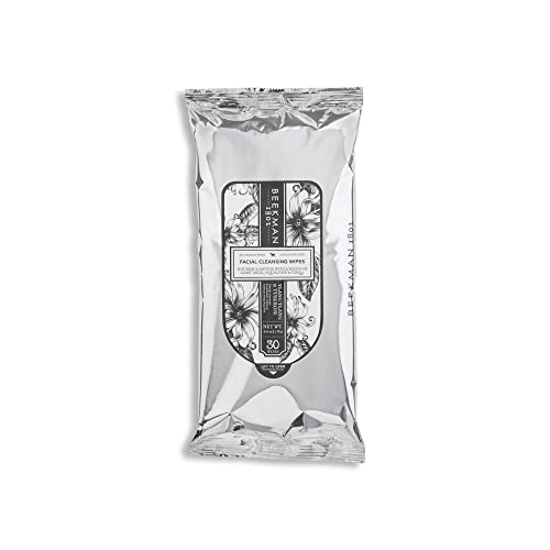 Beekman 1802 Face Wipes, Ylang Ylang & Tuberose - 30 Count - With Goat Milk, Aloe, Vitamin E & CoQ10 - Alcohol Free, Biodegradable & Cruelty Free