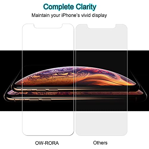 OWRORA Screen Protector For iPhone XR, iPhone 11, 2.5D Edge Tempered Glass Anti-Scratch Case Friendly Siania Retail Package for iPhone XR/11 6.1β-3 Pack