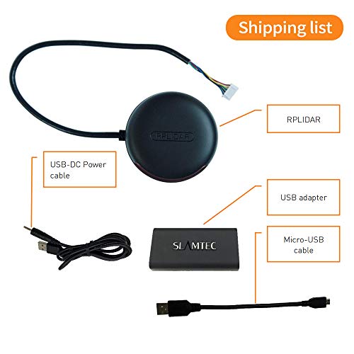 youyeetoo Slamtec RPLIDAR A3 2D 360 Degree 25 Meters scanning Radius & Mute brushless Motor lidar Sensor for Obstacle Avoidance and Navigation of Outdoor AGV Drones