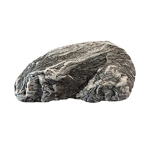 AquaNatural 15lb Silver Alpine Rock Mountain Stone for Aquariums, aquascaping, terrariums and vivariums,Silver, White, Black