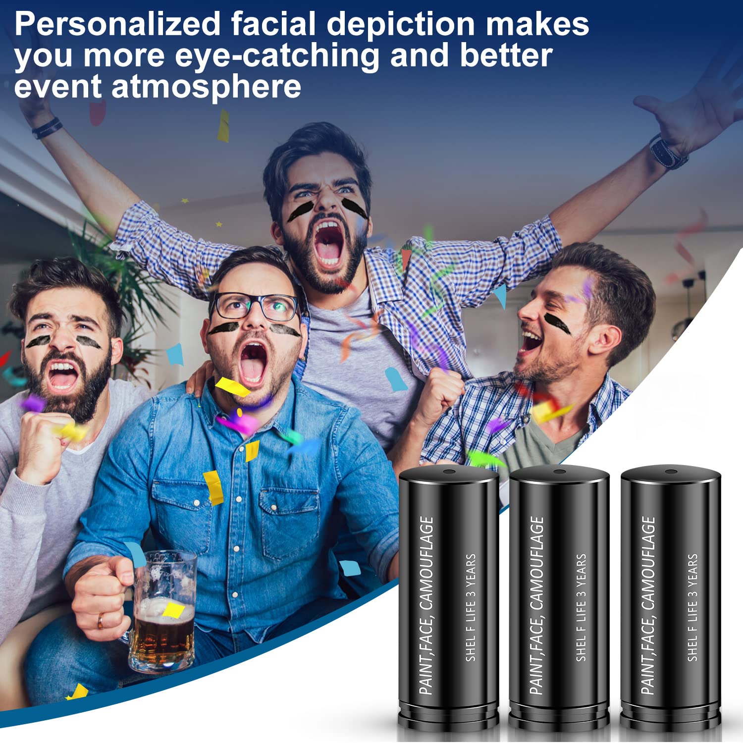 4PCS Eye Black Stick for Baseball Softball Lacrosse football Sports Eyeblack Face Paint