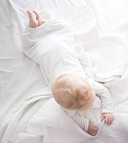 Burt's Bees Baby Unisex Baby Sleeper & Hat Set, One Size, 0-6 Months, 100% Organic Cotton infant and toddler nightgowns, Cloud/Heather Grey, 2-Pack US