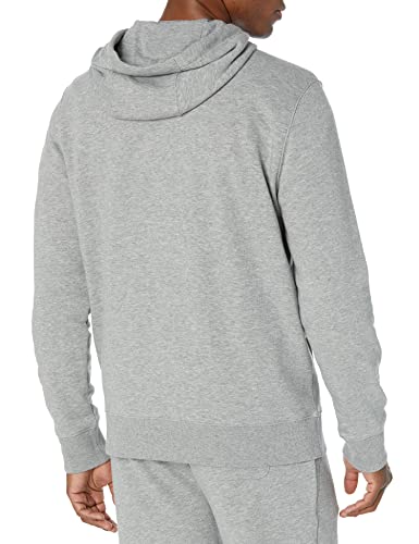 Amazon Essentials Men's Lightweight Long-Sleeve French Terry Hooded Sweatshirt (Available in Big & Tall), Grey Heather, Medium