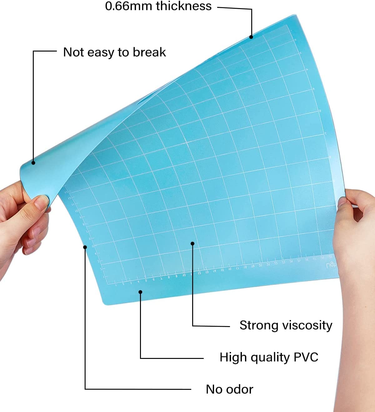 Gwybkq Cutting Mat for Cricut Maker 3/Maker/Explore 3/Air 2/Air/One 4 Pack 12x12 VarietyGrip Cut Replacement Accessories Green/Blue/Purple/Pink Card Adhesive Sticky Pads