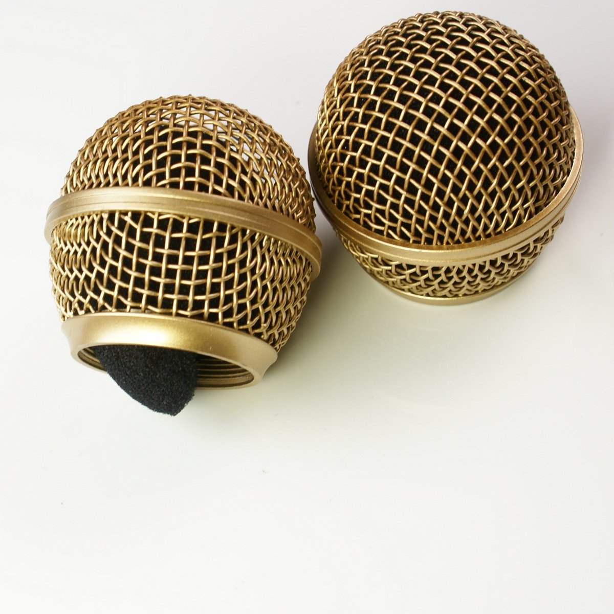 2x Mesh Microphone Grille For Shure SM58 565SD LC Microphone,Copper Plated