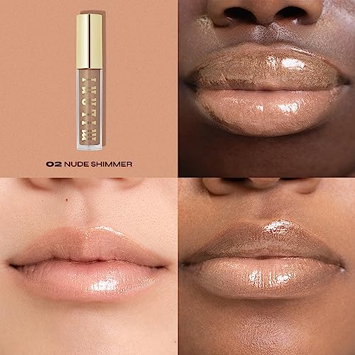 Milani Keep It Full Nourishing Lip Plumper (0.13 Fl. Oz.) Cruelty-Free Lip Gloss for Soft, Fuller-Looking Lips (Nude Shimmer)