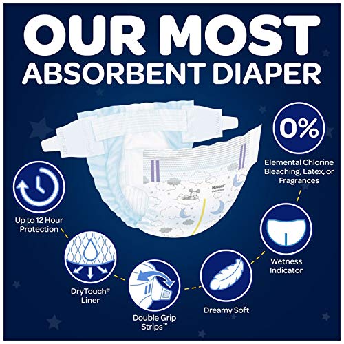 HUGGIES OverNites Diapers, Size 5 (27+ lb.), 18 ct, Overnight Diapers, Jumbo Pack (Packaging May Vary)
