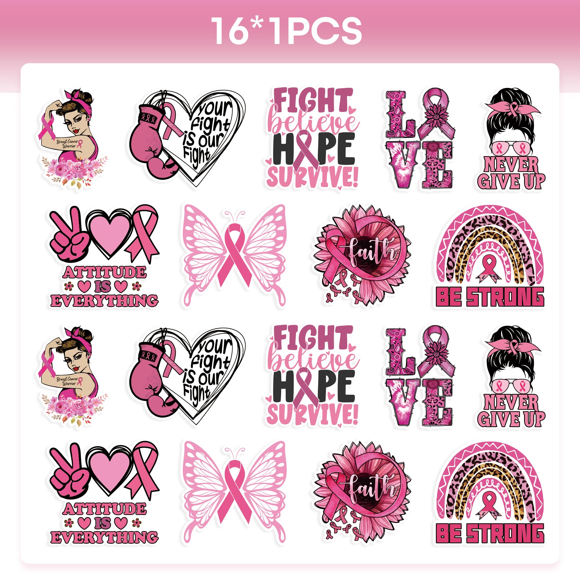 32pcs Breast Cancer Awareness Party Decorations Hanging Swirls, Pink Ribbon Ceiling Streamers Decor Faith Strength Courage for Breast Cancer Awareness Month Party Supplies