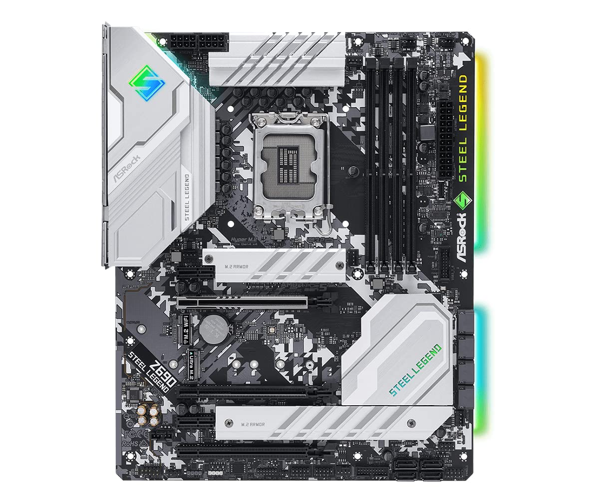 ASRock Steel Legend Intel Z690 LGA 1700 ATX DDR4-SDRAM Motherboard