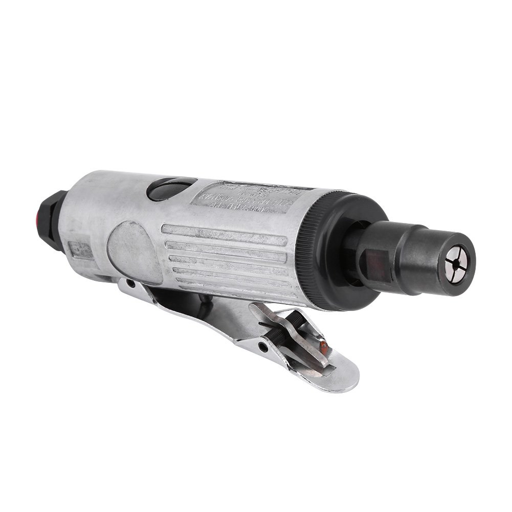 Acouto 1/4" Pneumatic Die Grinder 90PSI Pneumatic Air Die Grinder Grinding Kit Polishing Engraving Tool