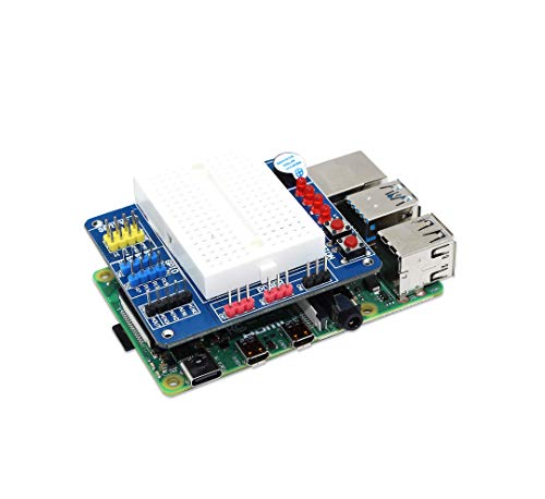 sb components BreadPi - Multipurpose HAT for Raspberry Pi 4, 3B+, 3, 2, Zero and Zero W, Raspberry Pi Expansion Board Designed for Digital and Analog I/O Manufacturer