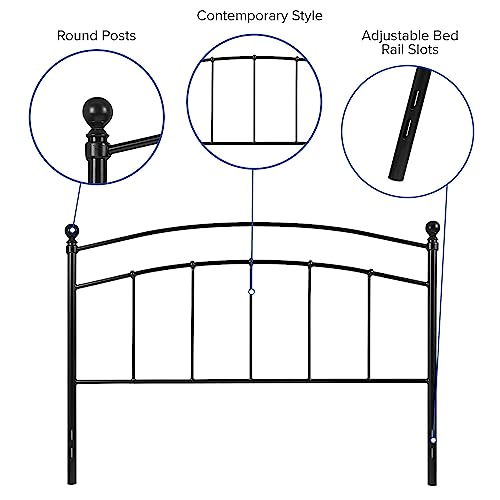 Flash Furniture Woodstock Decorative Black Metal Queen Size Headboard