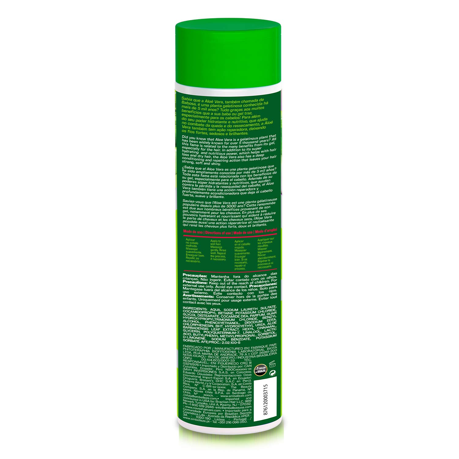 NOVEX Shampoo 10.1oz + Conditioner 10.1oz Set (Super Aloe Vera)
