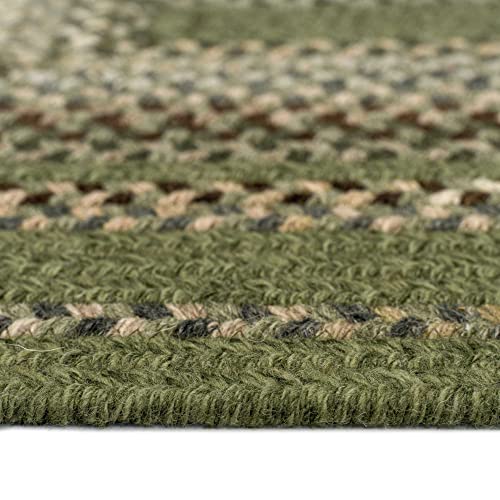 Capel 0392QS04000600265 Bradford Area Braided Rug, 4' x 6', Foliage