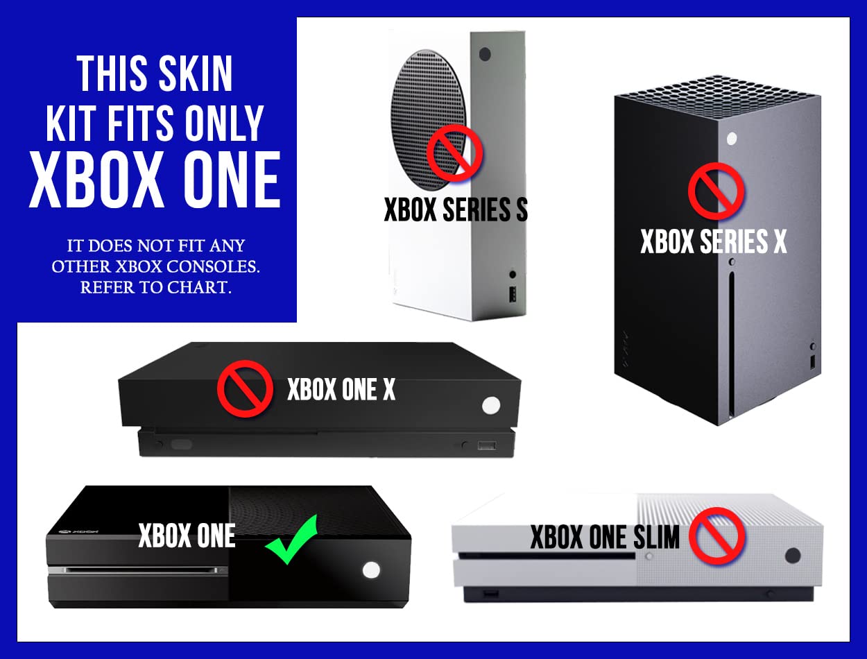 3D Carbon Fiber Burgundy - Air Release Vinyl Decal Mod Skin Kit by System Skins - Compatible with Microsoft Xbox One (XB1)