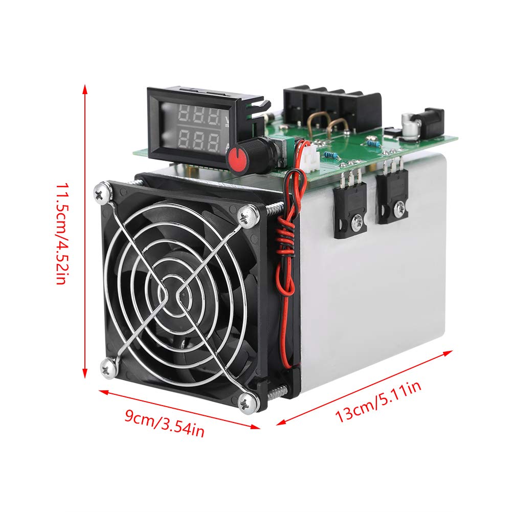 Electronic Load Tester, DC12V 0-20A 250W Battery Capacity Current Tester Discharge Monitor Module for Testing Discharge Board Burn-in Module