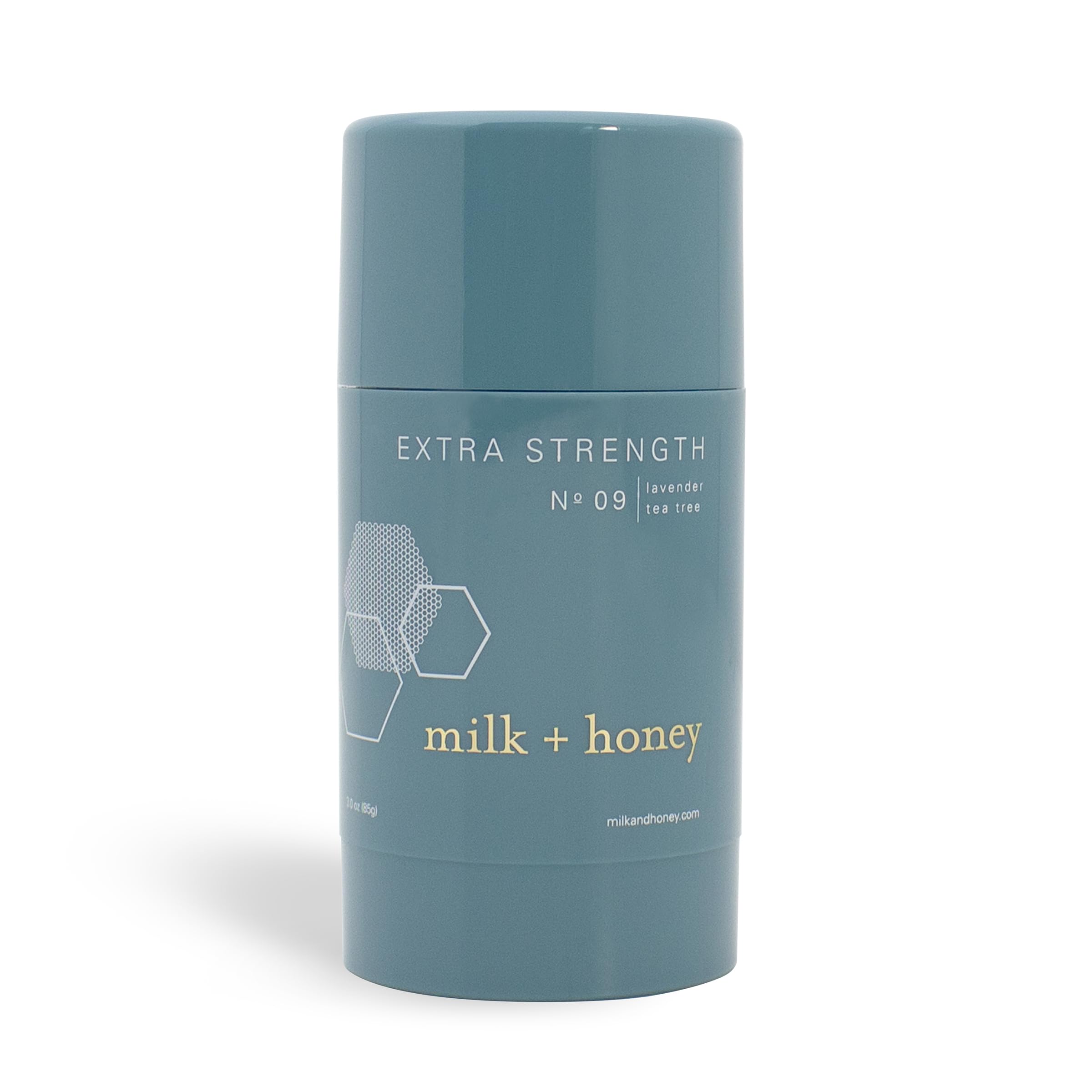 milk + honey Extra Strength Deodorant No. 09, Aluminum Free Deodorant for Women and Men, Natural Deodorant Gentle on the Skin, Lavender and Tea Tree scent