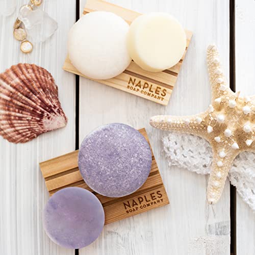 Naples Soap Company Solid Shampoo Bar for All Hair Types – Eco-Friendly, Free of Parabens, Alcohol, Pthalates – Handmade, pH Balanced, Hydrating Haircare, Lasts 50-75 Uses – Fragrance Free, 1.75 oz