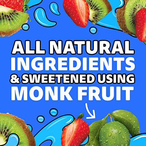 Capri Sun Strawberry Kiwi Naturally Flavored Kids Juice Drink Blend (10 ct Box, 6 fl oz Pouches)