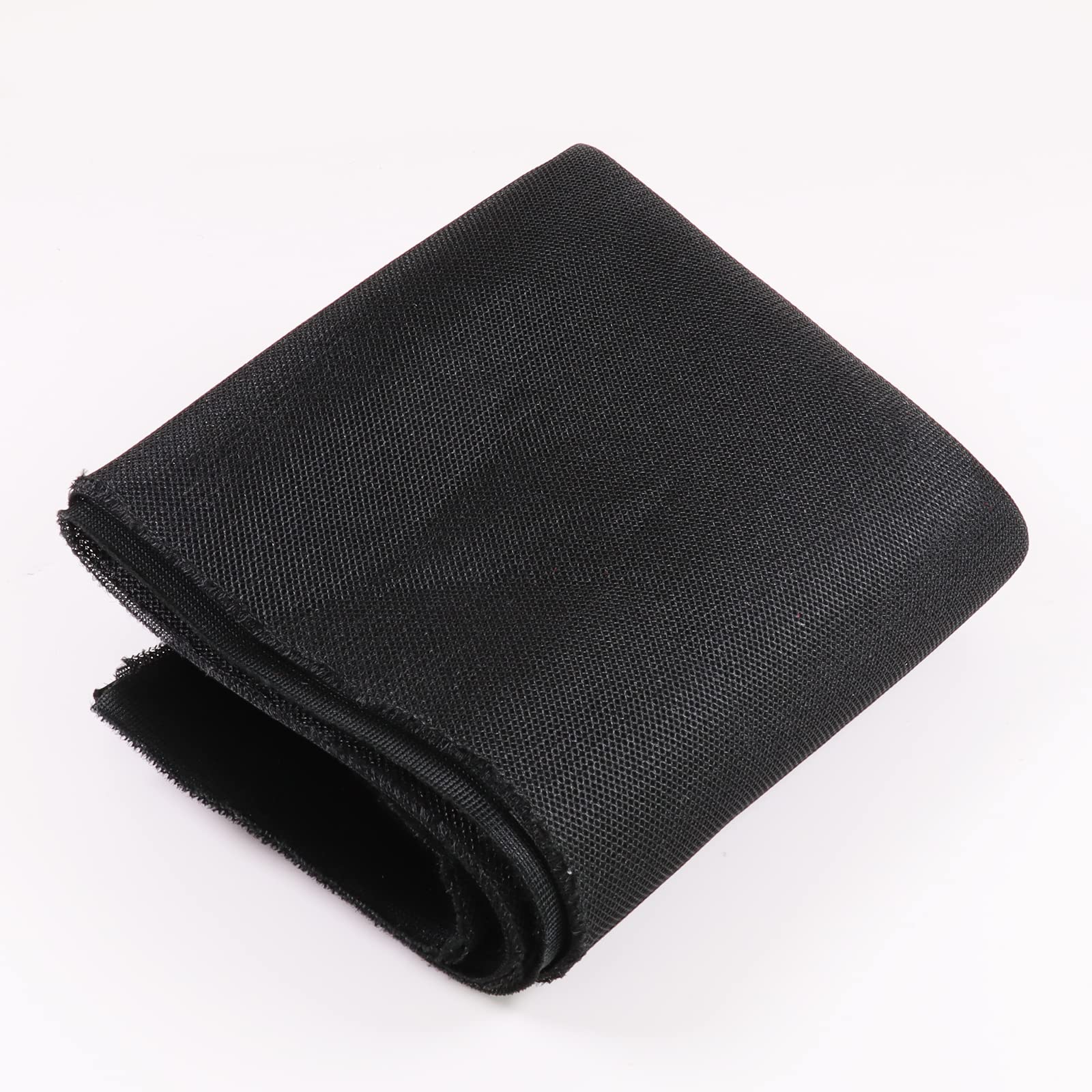 Breathable 3D Air Mesh Fabric,Light 3 Layers Sandwich Spacer Mesh Fabric, Apply to DIY Craft,Upholstery,Home Applications, Chair,Bags,Clothes,Shoes, Lining, 1yard/36"x56",Sold by The Yard (Black)
